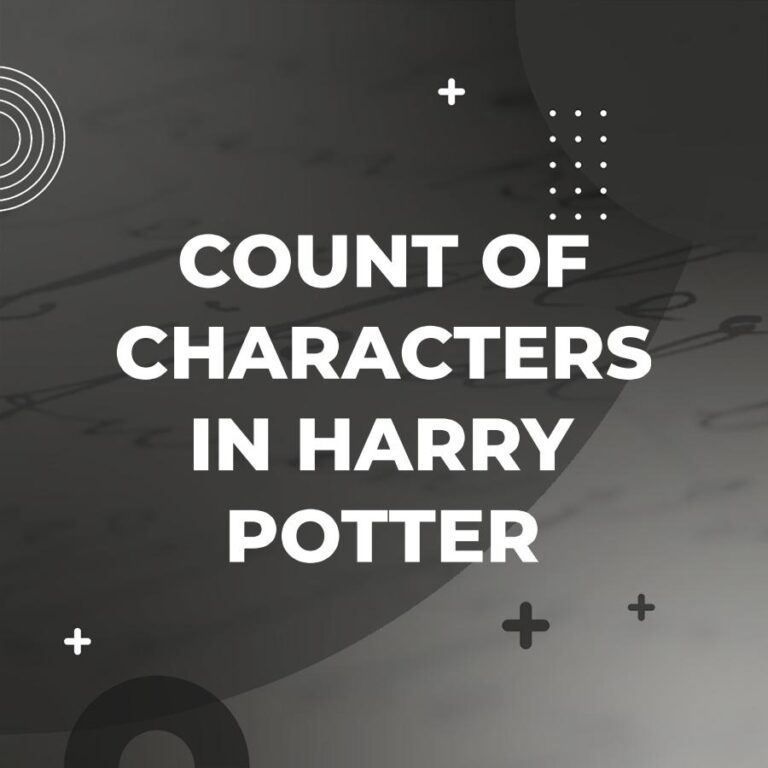 Discovering How Many Characters Are in Harry Potter: A Magical Journey ...