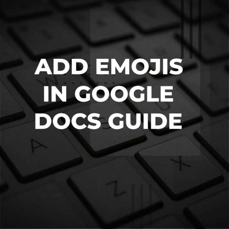How to Add Emojis in Google Docs - Adazing