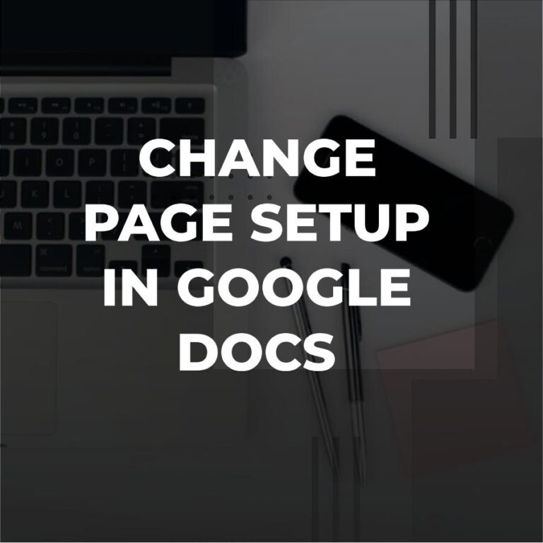So ändern Sie das Seiten-Setup in Google Docs - Adazing