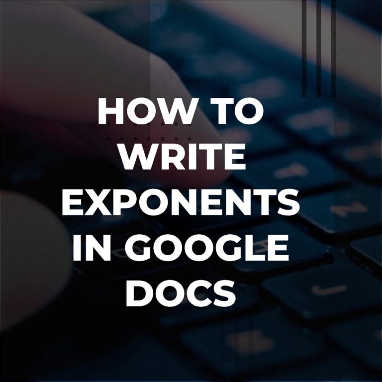 How to Do Exponents in Google Docs Made Easy - Adazing