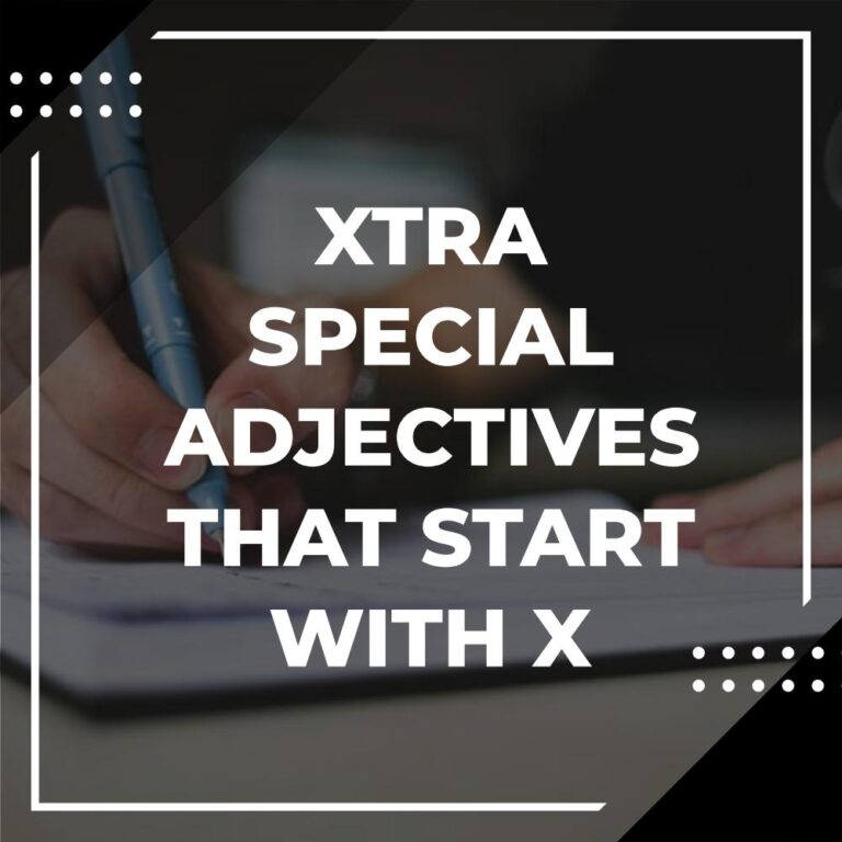 Adjectifs commençant par X - Adazing