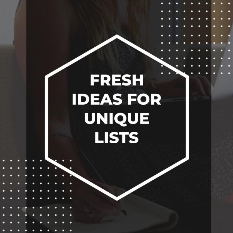 Over 100 Creative List Ideas for Effective Brainstorming and ...