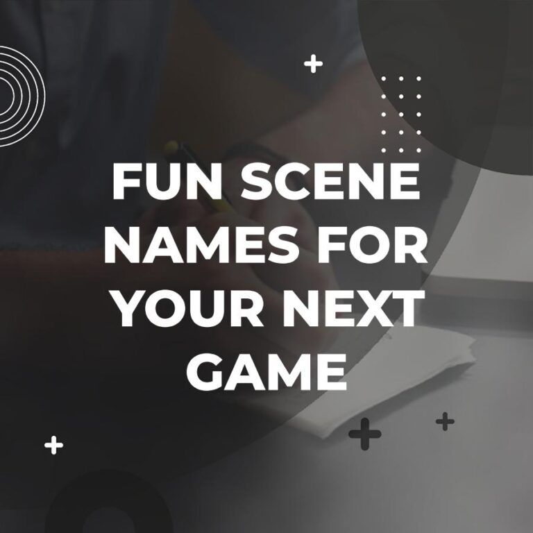 Over 100 Creative Scene Name Ideas for Every Storyteller - Adazing
