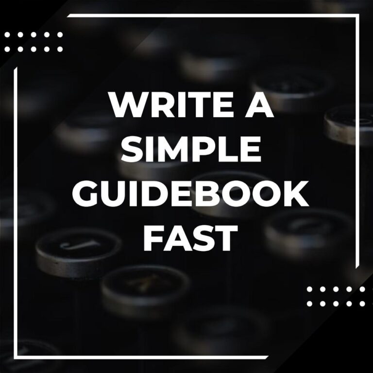 How to Write a Guidebook - Adazing
