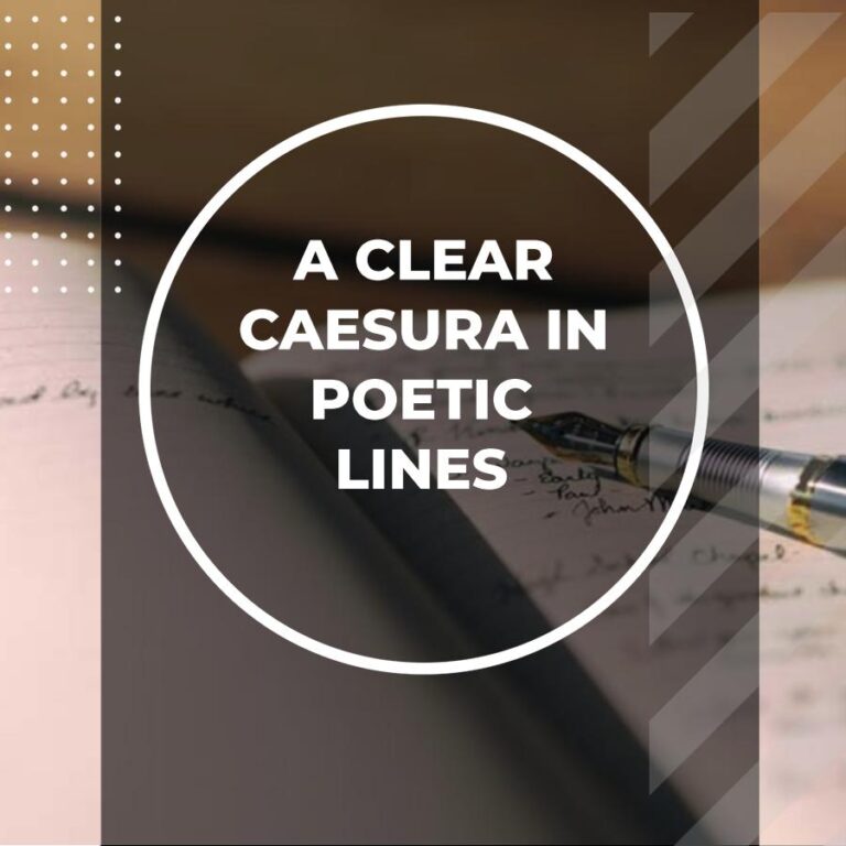 Caesura Example: Enhancing Your Poetry with Natural Pauses - Adazing