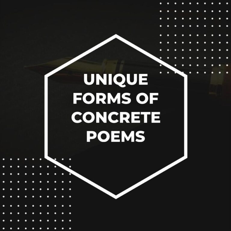 Concrete Poem Examples That Inspire and Engage Readers - Adazing