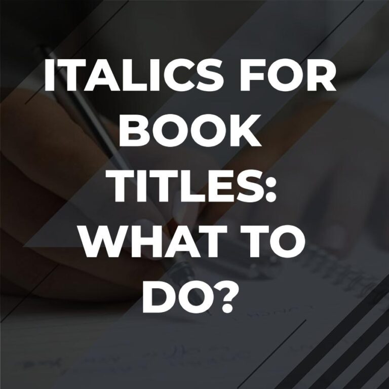 Do You Italicize Book Titles? Unraveling the Mystery of Formatting ...