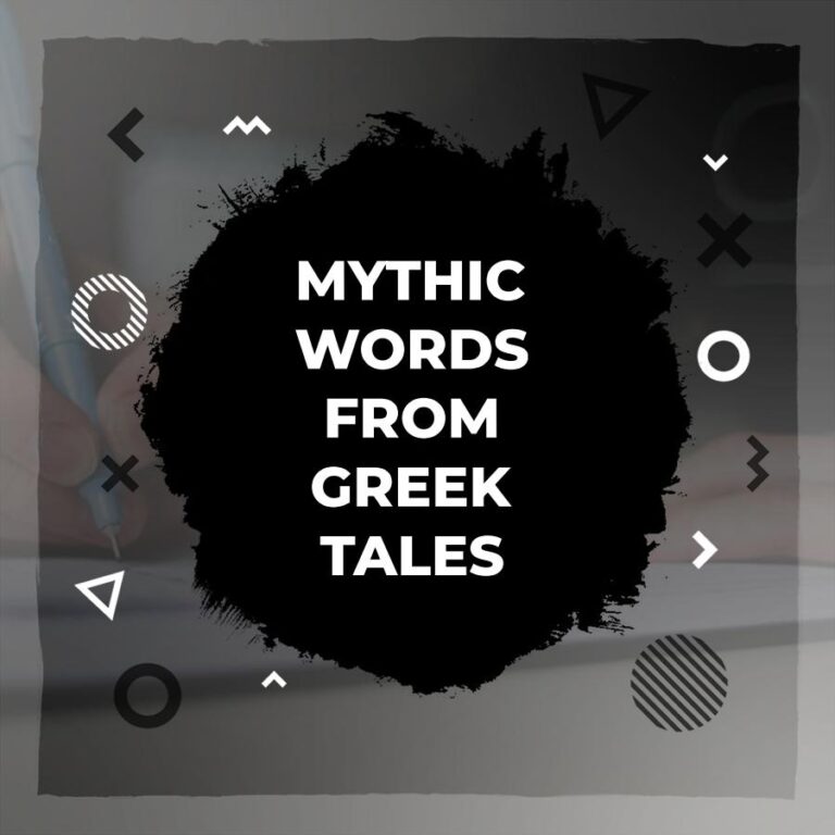 English Words from Greek Mythology: Uncovering Their Origins and ...
