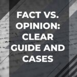 Exemples de faits et d'opinions : des distinctions claires pour une ...