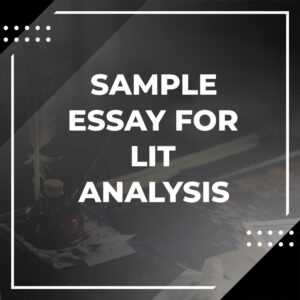 Literary Analysis Essay Example to Inspire You - Adazing