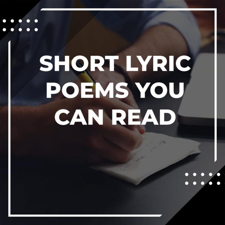 Lyric Poem Examples to Inspire Your Writing - Adazing