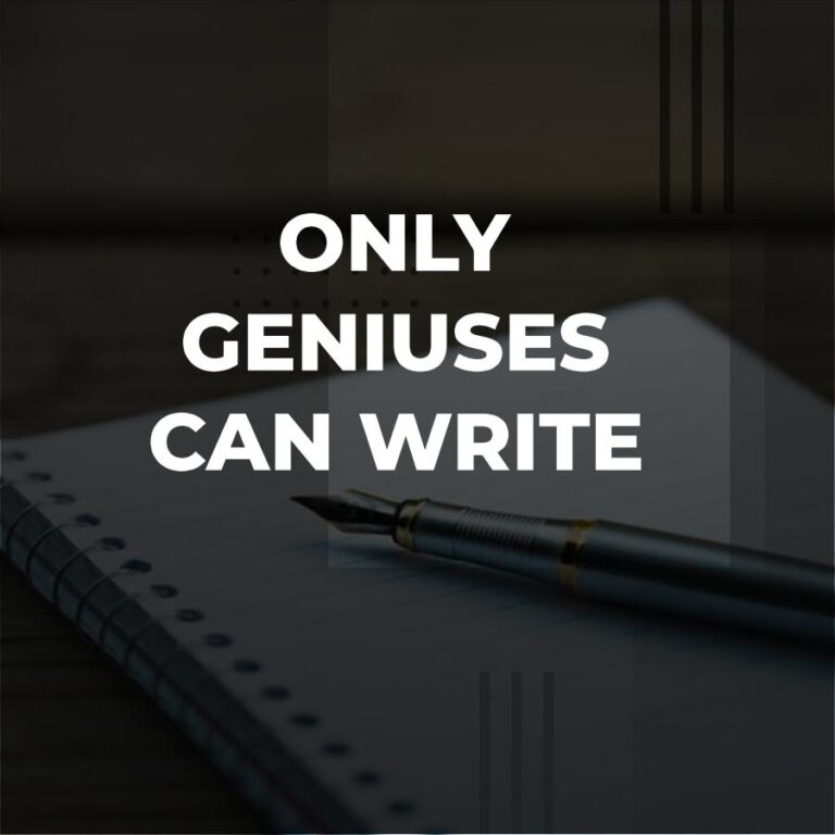 Only Geniuses Can Be Writers: Debunking the Literary Myth - Adazing