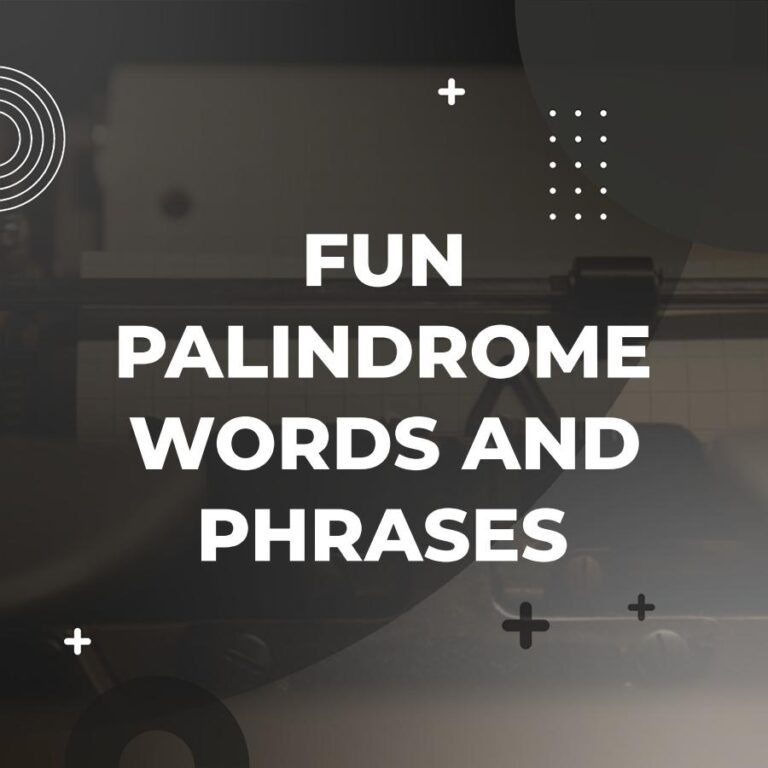 Palindrome Examples: Words, Phrases, and Fun Facts - Adazing