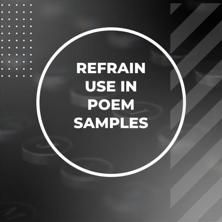 Refrain in Poetry Examples: Enhancing Rhythm and Emotion - Adazing