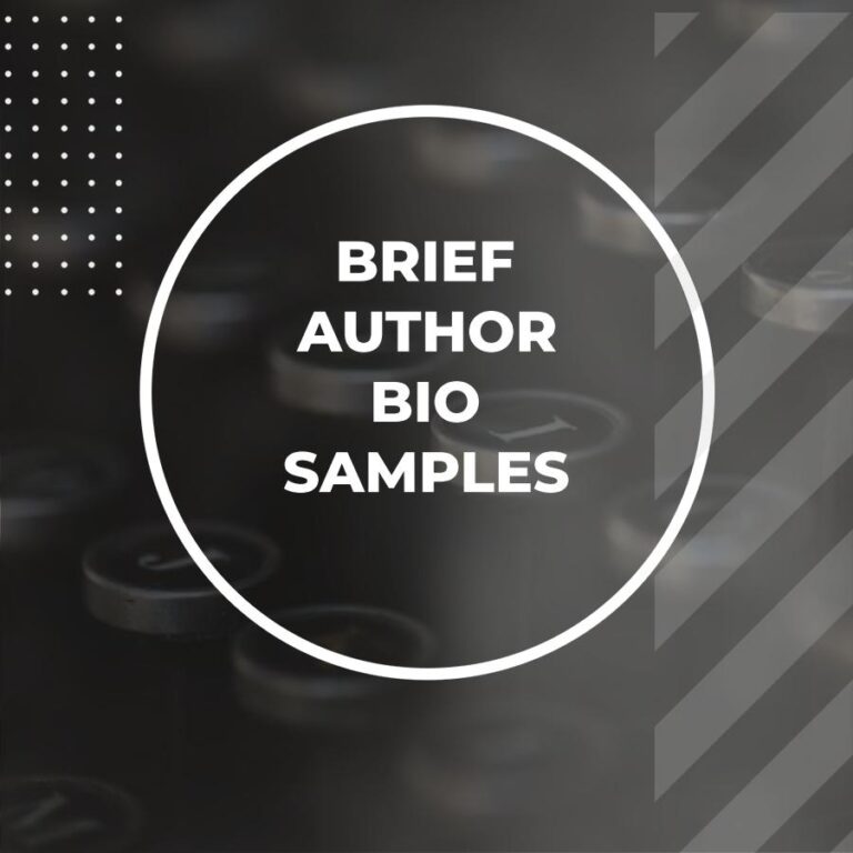 Ejemplos breves de biografías de autores: Cómo crear tu identidad ...