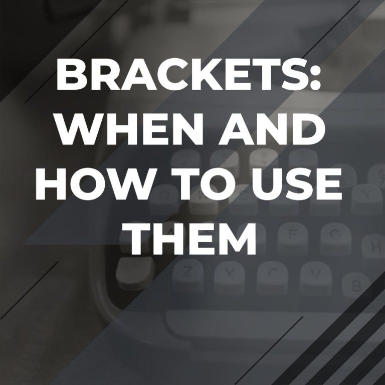 When to Use Brackets: Clarify Information and Improve Readability - Adazing